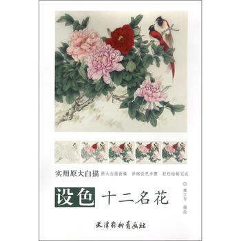 设色十二名花 魏立存 编绘 作 书籍