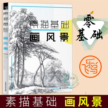 正版 素描基础 画风景 零基础自学铅笔素描风景技法教材 素描基础入门教程 风景速写绘画教程 基础素描