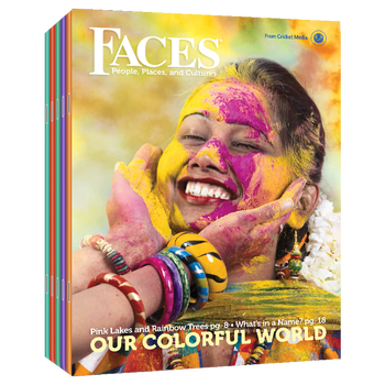 FACES 世界文化 美国儿童杂志 英语杂志9-14岁初高中课外阅读蟋蟀童书期刊杂志 2018年7/8月合刊