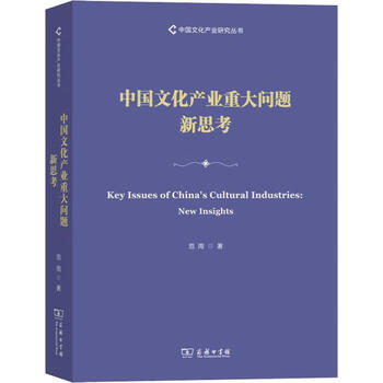 中国文化产业重大问题新思考 范周  书籍