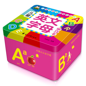 26个英文字母卡片 大小写全套3-4-5-6-7岁儿童英语单词认知 一年级撕不烂早教塑料书籍 宝宝启