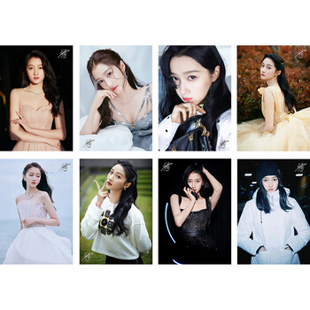 关晓彤海报 全新甜蜜暴击高清写真壁纸墙贴挂画一套8张 B款 海报43X29cm 一套8张