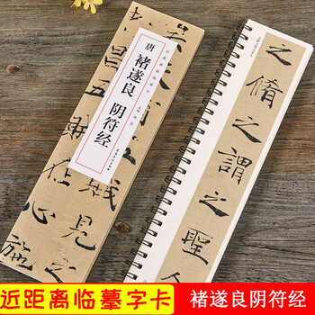 褚遂良阴符经 唐 经典碑帖近距离临摹字卡 褚体楷书书法毛笔临摹练字帖 原帖附简体旁注 安徽美术出版社