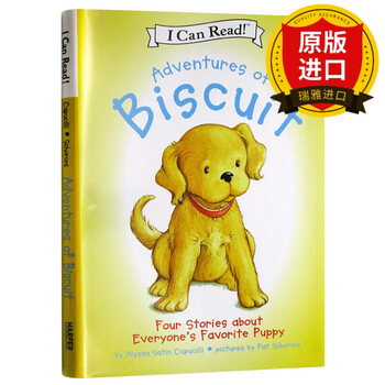 小饼干狗4个故事合集 英文原版 Adventures of Biscuit 幼儿启蒙早教书