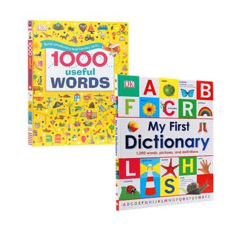 My First Dictionary/1000 Useful Words2册合售初阶图画词典 
