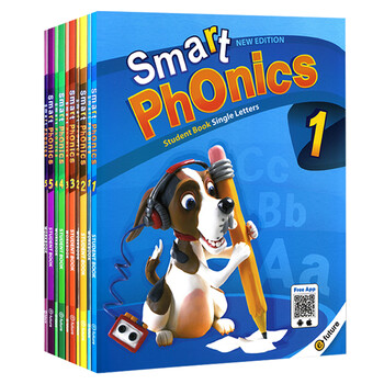 Smart Phonics1-5级别10册套装主课本+练习册 短期零基础儿童入门自然拼读进口教材