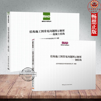 结构施工图常见问题图示解析 钢结构+混凝土 BIAD建筑设计指导2本BIAD建筑设计指导丛书9787