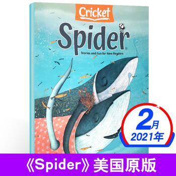 Spider红蜘蛛杂志2022/2021年【单本多期可选】英文原版蟋蟀童书6-9岁儿童英文趣味故事课外阅读书籍 Spider红蜘蛛杂志2021年2月