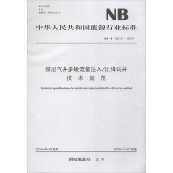 煤层气井多级流量注入/压降试井技术规范