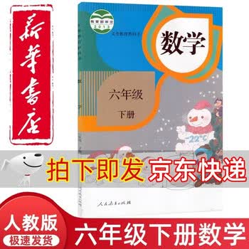 【新华书店正版】小学人教版六年级下册数学课本人民教育出版社 人教版6六下数学课本教科书