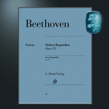 亨乐原版 贝多芬7首钢琴小品op.33 Beethoven 7 Bagatellen op. 33 HN20