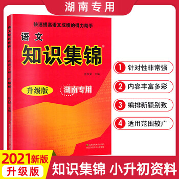 升级版超能学典快速提高语文成绩的得力助手 小学语文知识集锦湖南江专用版 小升初语文总复习辅导资料