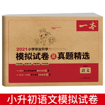 一本小学毕业升学模拟试卷及真题精选语文 小学升初中模拟卷真题卷总复习资料试卷 开心教育
