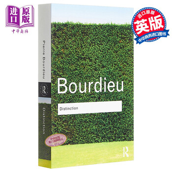 区分：判断力的社会批判 英文原版 Distinction 社会科学Pierre Bourdieu
