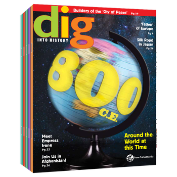 DIG into History 美国版9-14岁儿童历史考古学杂志 英语课外阅读期刊 蟋蟀童书 2018年1月刊