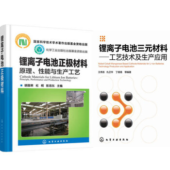 包邮 锂离子电池正极材料：原理、性能与生产工艺+锂离子电池三元材料:工艺技术及生产应用 2本