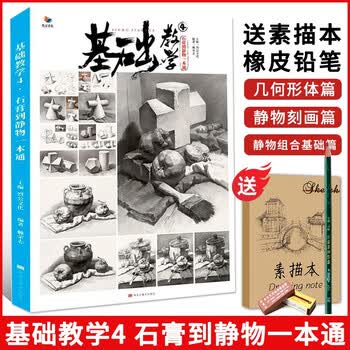 【】基础教学4石膏到静物一本通 2021烈公文化赖荣志单个组合素描石膏几何体静物临摹画册美术