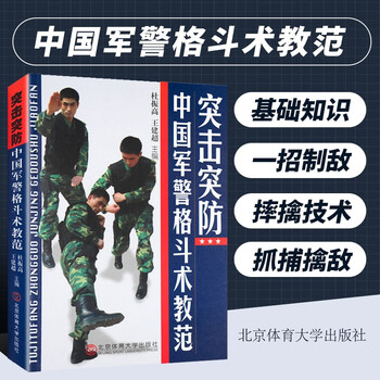 突击突防 中国军警格斗术教范 杜振高 搭配世界公认格斗术使用 徒手格斗防身格斗以色列格斗术 泰拳实战技法散打适用书籍 北京体育大学出版社