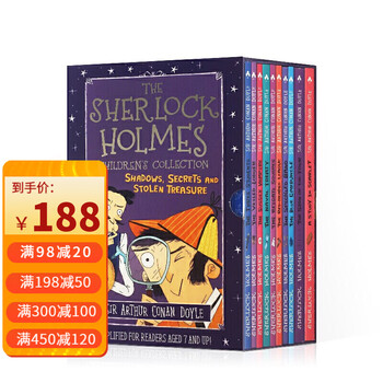 The SHERLOCK HOLMES 第一辑10册英文原版福尔摩斯侦探故事集绘本读物章节桥梁
