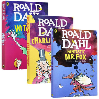 罗尔德达尔Roald Dahl青少年阅读FANTASTIC MR. FOX了不起的狐狸爸爸等3册英文原版