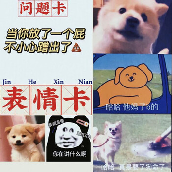 抖音同款网红多人纸牌类游戏what do you meme中文表情包卡牌卡通扑克牌 75张