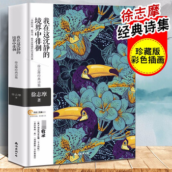 徐志摩诗集 我在这沈静的境界中徘徊 徐志摩诗选名著正版 精选诗歌散文集徐声摩的书 现当代文学爱情诗