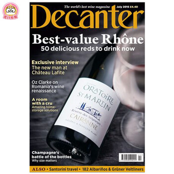 订阅 Decanter（酒瓶） 英国英文原版 葡萄酒饮食杂志 年订12期