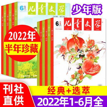 【现货/订阅/打包/单本可选】儿童文学少年版杂志2021年1-12月24本打包【另有新期现货和2022全年/半年订阅可选】经典版+选萃版打包 中小学生文学课外阅读期刊 F【半年珍藏共12本】2022年