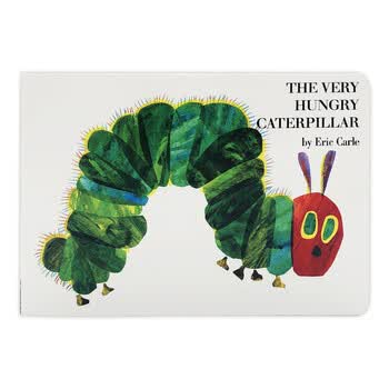 The very hungry caterpillar 好饿的毛毛虫 英文原版书纸板书 儿童原版彩色