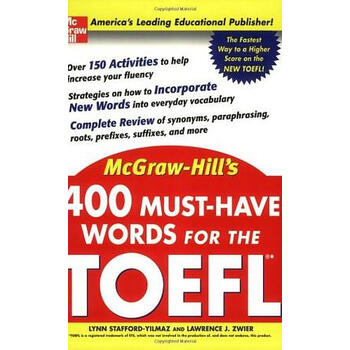 00 Must-Have Words for the TOEFL 9780071443289