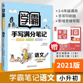 小学学霸手写满分笔记 语文（3-4-5-6年级适用）小升初总复习资料
