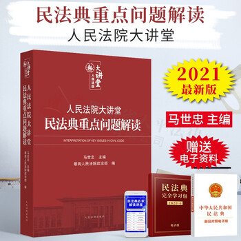 2021新书 人民法院大讲堂：民法典重点问题解读