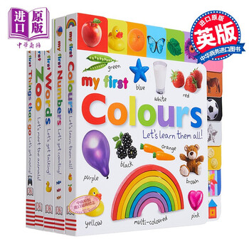 My First系列5册DK出版 儿童低幼亲子启蒙绘本 早教认知读物 纸板书 英文原版 进口图书