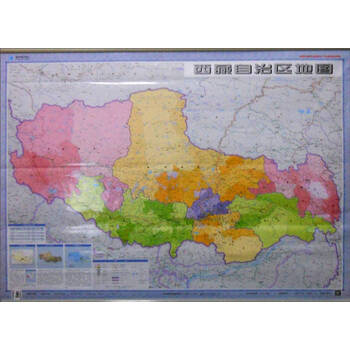 【新华书店 图书正版】1-200万西藏自治区地图(套封)