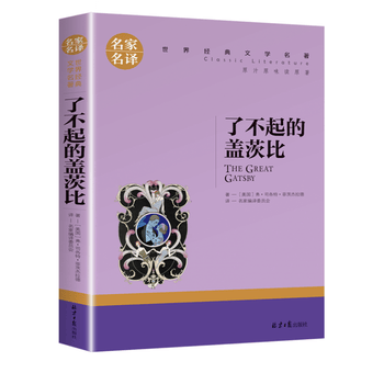 了不起的盖茨比 正版原著中文版 名家名译世界文学名著 全套经典原著外国小说 高中生中学生课外阅读书籍