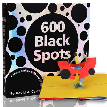 600 Black Spots pop-up 六百个黑点 进口儿童艺术3D立体书 儿童艺术书