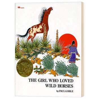 野马之歌 The Girl Who Loved Wild Horses 凯迪克金奖 英文原版绘本 儿童英语故事书 进口英语启蒙书籍