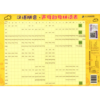 小学生速记表 汉语拼音·声母韵母拼读表