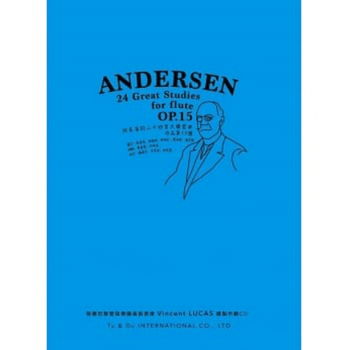 台版 ANDERSEN给长笛的二十四首大练习曲 原笙国际 艺术音乐书籍