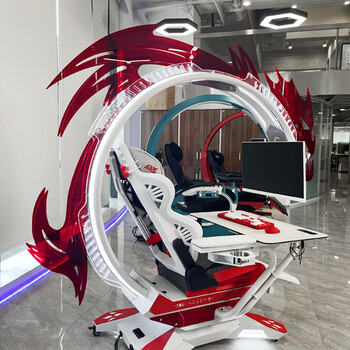INGREM 英格瑞玛喵喵零重力电竞座舱人体工学一体化桌椅电脑游戏太空舱 新枭龙C4红龙定制版【图片 价格 品牌 报价】-京东