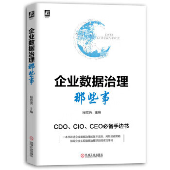 企业数据治理那些事 段效亮 机械工业出版社