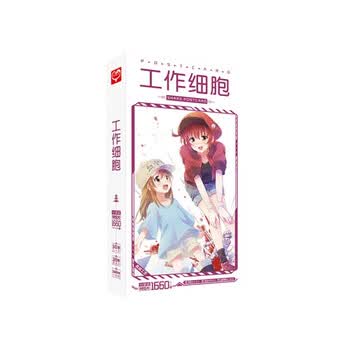 小林家的龙女仆紫罗兰永恒花园工作细胞明信片动漫周边海报礼盒 工作细胞明信片(封面随机)