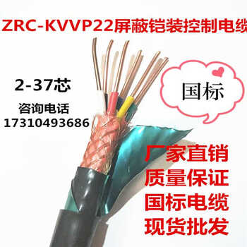 KVVP22控制电缆屏蔽铠装地埋信号线2 3 4 5 6 7 8 10芯*1.5 2.5平 2芯 1.5平方毫米【图片 价格 品牌 报价】-京东