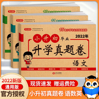 小升初真题卷必刷题人教版小升初语文数学英语专项训练试卷测试卷全套练习全真模拟试卷六年级下册小学毕业升