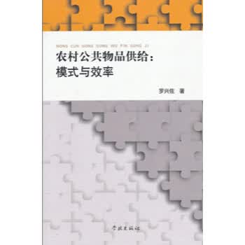 农村公共物品供给:模式与效率
