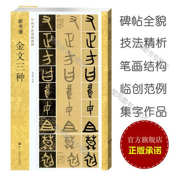 金文三种 毛公鼎/散氏盘/虢季子白盘 新书谱中国书法基础教程 金文大篆学习毛笔书法字帖 初学者入门技