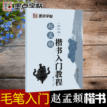 赵孟頫楷书入门教程《胆巴碑》墨点字帖 初学者临摹赵体书法毛笔字帖 笔画部首结构讲解 湖北美术出版社