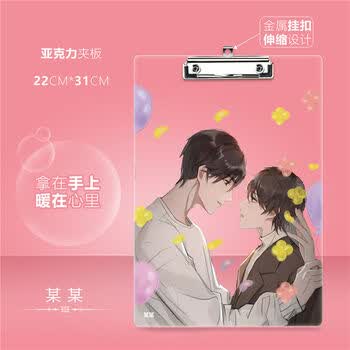 时代少年团TFBOYS王一博王俊凯A4文件夹亚克力学生夹垫板周边同款夹板者自 某某文件夹板