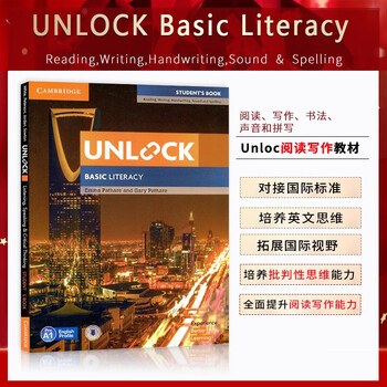 剑桥第二版 Unlock basic\/1\/2\/3\/4\/5级听说\/读写 学生用书带在线音频视频 BASIC  LITERACY(读写)