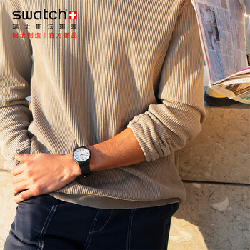 【斯沃琪石英中性手表】斯沃琪（Swatch）瑞士手表原创系列 二次方2.0 双历 生日礼物男女石英表SO29B703七夕情人节礼物【行情 报价 ...